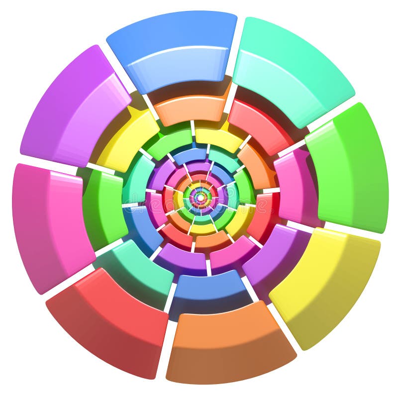 Colored circle stock illustration. Illustration of modern - 55223466