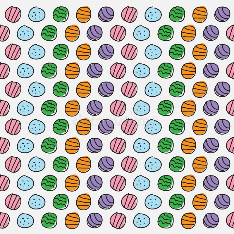 Colored Circle Pattern Background Abstract Textures on White Background ...