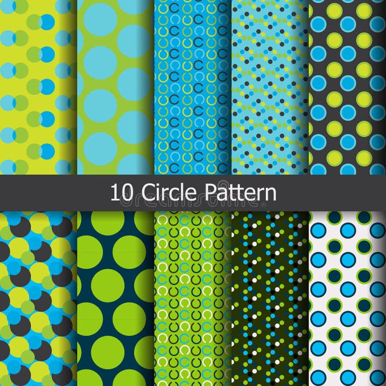 Colored circle pattern stock vector. Illustration of decorative - 43284022