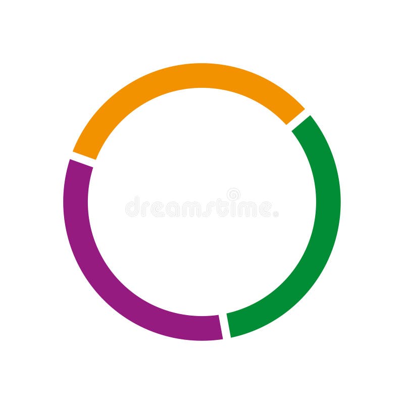 Colored Circle Sectors. Infographic Template for Marketing Design ...