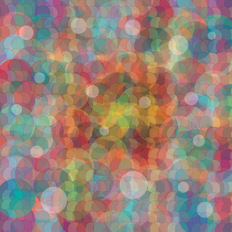 Colored Circles and Lines Abstract Geometric Background Vector ...