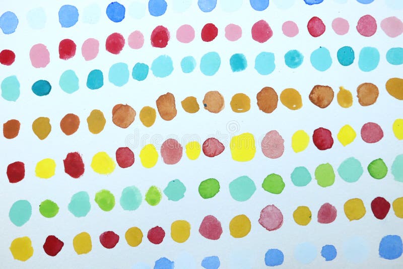 Colored Circles Illustrations - Several Colors - Watercolor Drawing ...