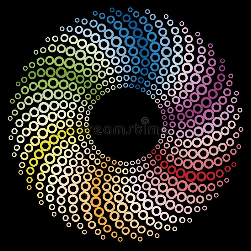 Colored circular design stock vector. Illustration of graphic - 12395741