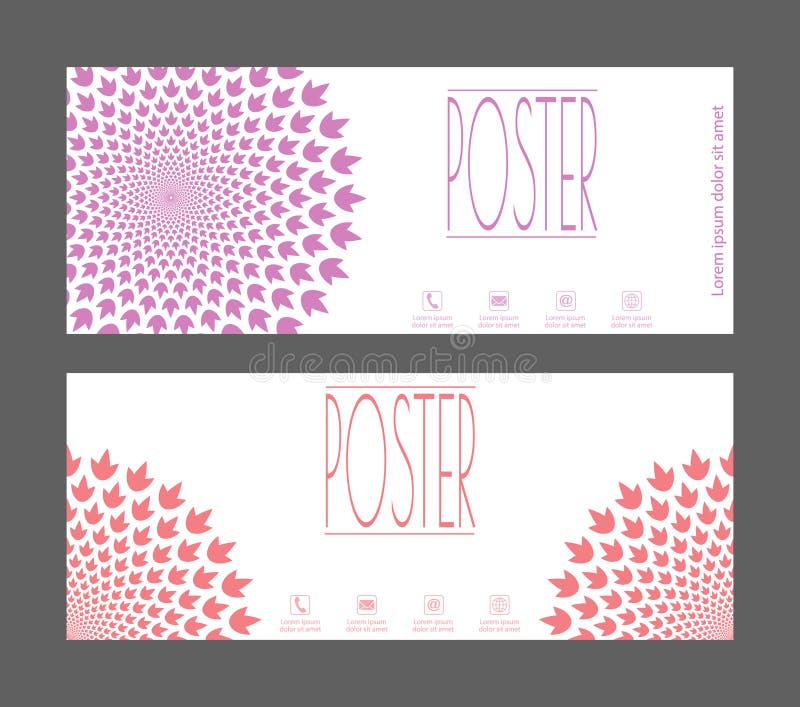 Colored Circular Pattern of Abstract Elements. a Template for a Cover ...