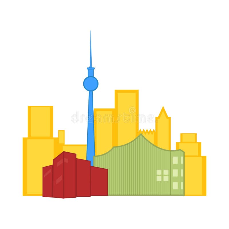 Toronto Skyline stock illustration. Illustration of canada - 76488663