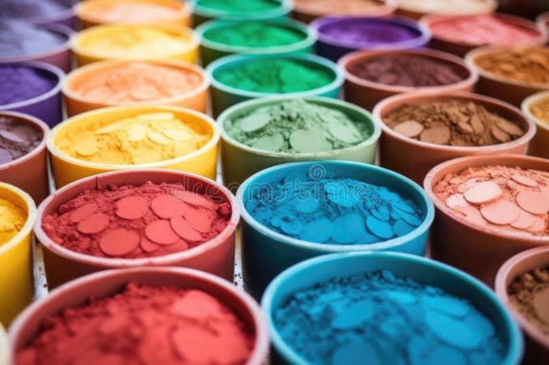 Colored Clay Stacked and Ready for Crafting Stock Photo - Image of ...