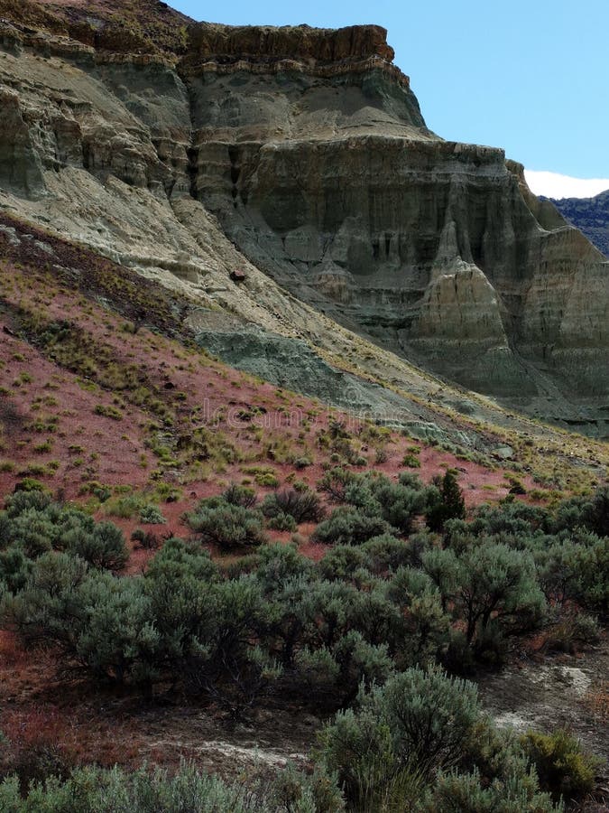 Colored cliffs in spring stock photo. Image of sagebrush - 83268334