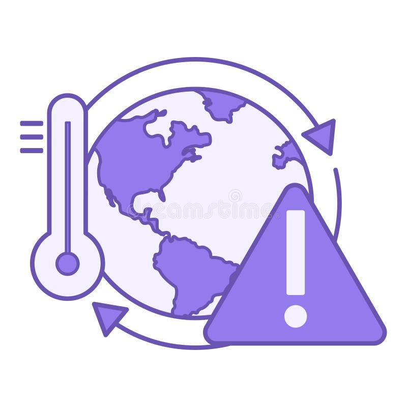 Colored Climate Change Icon. Stock Vector - Illustration of graphic ...