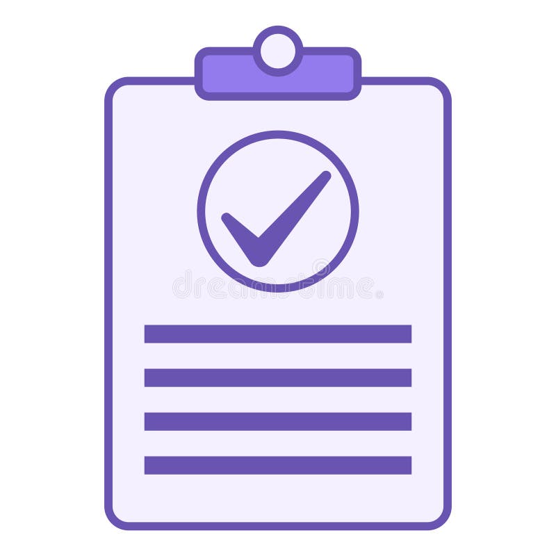 Colored Clipboard Icon. stock vector. Illustration of sign - 356357738