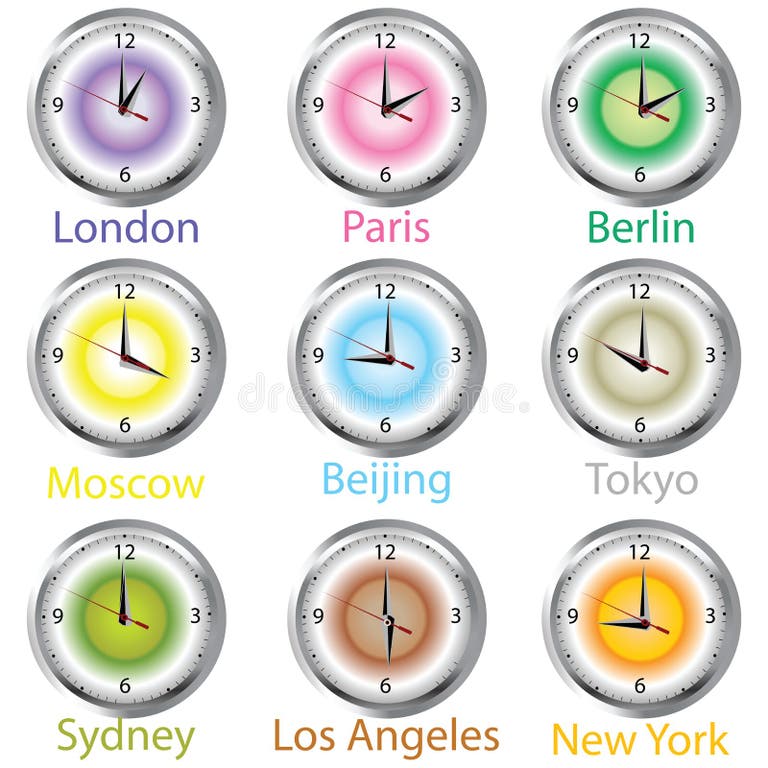 Colors Clocks Stock Illustrations – 967 Colors Clocks Stock ...