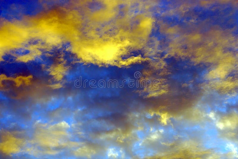 Colored Clouds in the Sky in the Rays of the Sun Stock Image - Image of ...