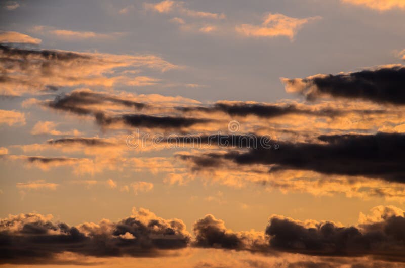 Colored Clouds at Sunset stock photo. Image of clouds - 126678280