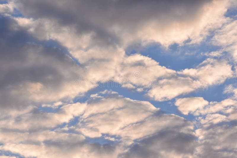 Colored Clouds at Sunset stock image. Image of sunset - 163350711