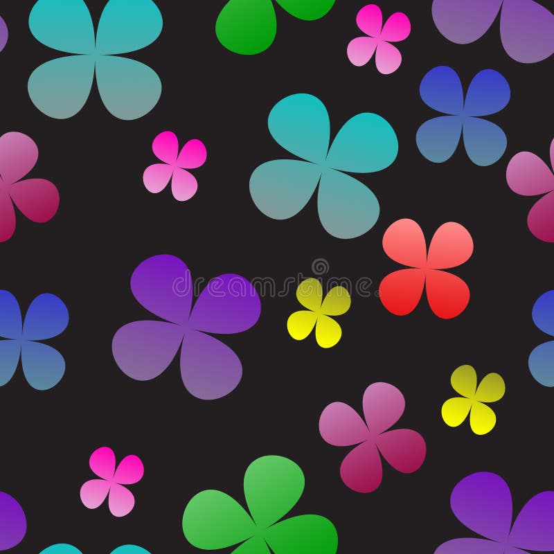 Colored clover stock vector. Illustration of abstract - 93415999