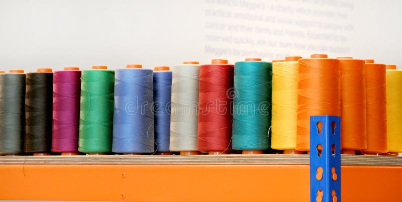 The colored coil of thread stock photo. Image of skein - 119503982