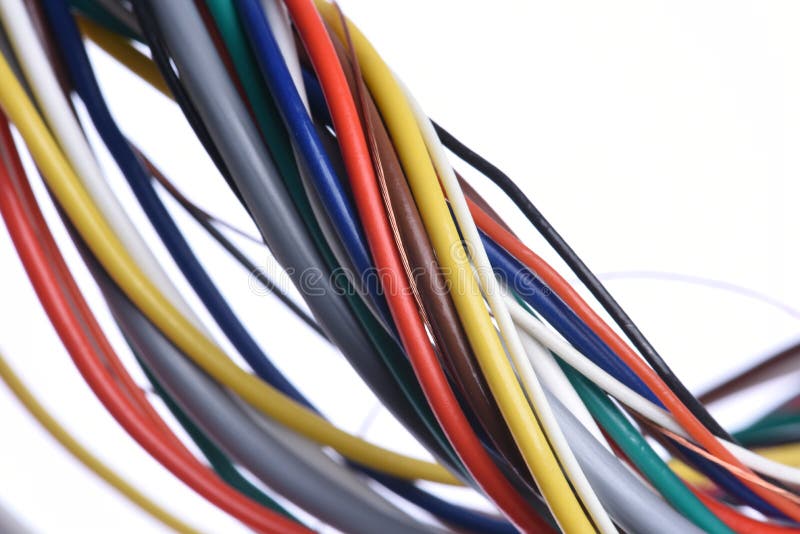 Colored computer cable stock image. Image of cable, technology - 144270019