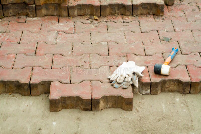 Colored Concrete Paving Slab with a Beautiful High-quality Texture ...