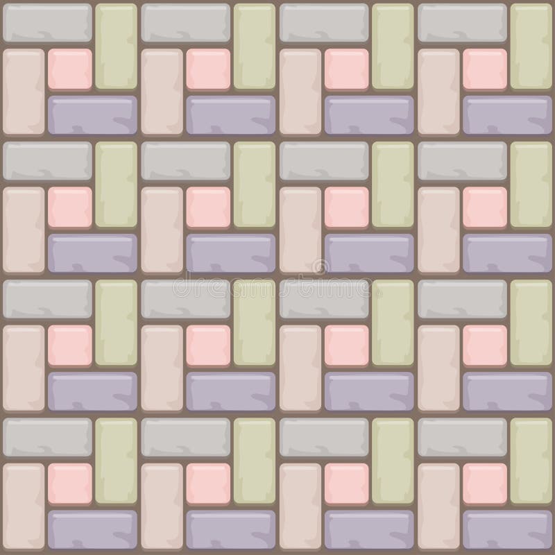 Colored Concrete H Shaped Paving Slabs Surface. Seamless Texture Stock ...