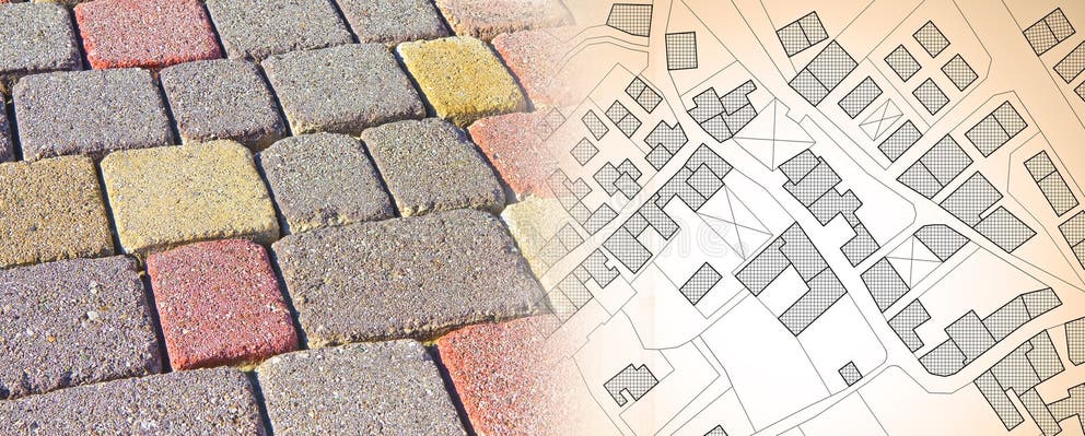 COLORED CONCRETE PERMEABLE FLOORING Called Self-locking Floor Assembled ...