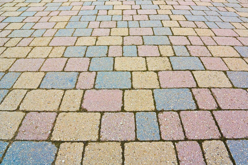 Colored Concrete Flooring Assembled Substrate Sand Type Stock Photos ...