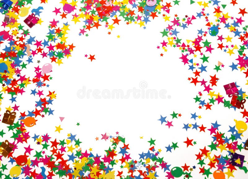 Confetti picture frame stock photo. Image of spangle, sparkle - 7312630