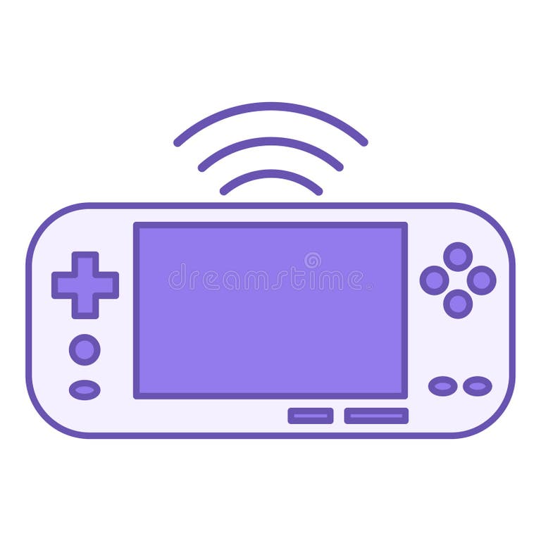 Colored Console Icon. stock vector. Illustration of touch - 316437635