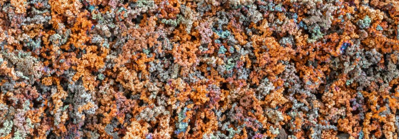 Colored Copper Crystals with a Visible Texture. Background Stock Photo ...