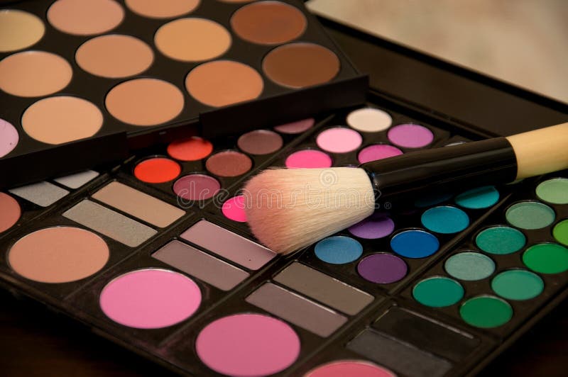 Colored cosmetics stock image. Image of foundation, eyeshadow - 39321015