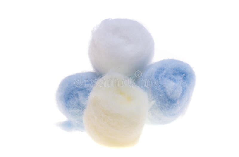 Colored Cotton Balls Isolated Stock Photo - Image of balls, twotone ...