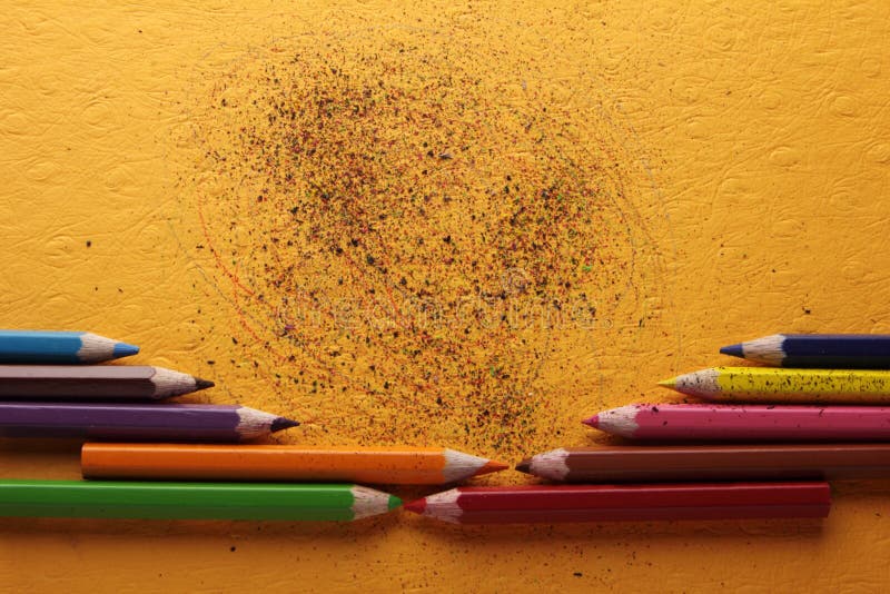 Colored crayon scribbles stock photo. Image of business - 37771782