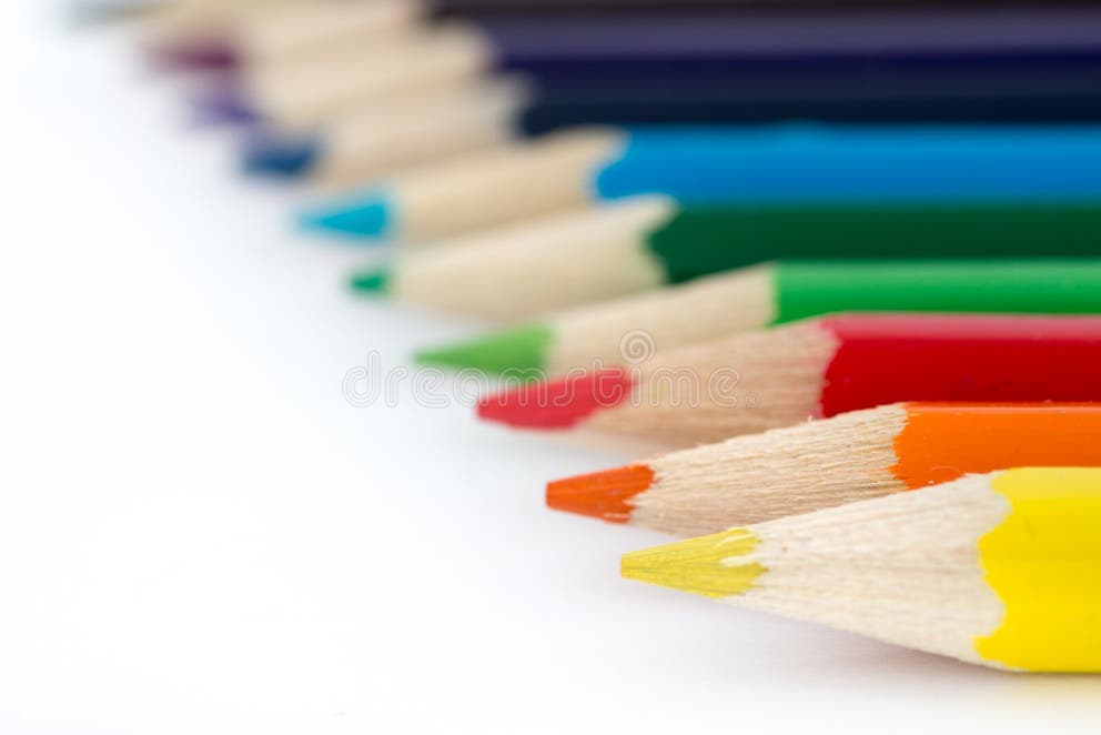 Colored crayons stock photo. Image of group, artist, elementary - 42986478