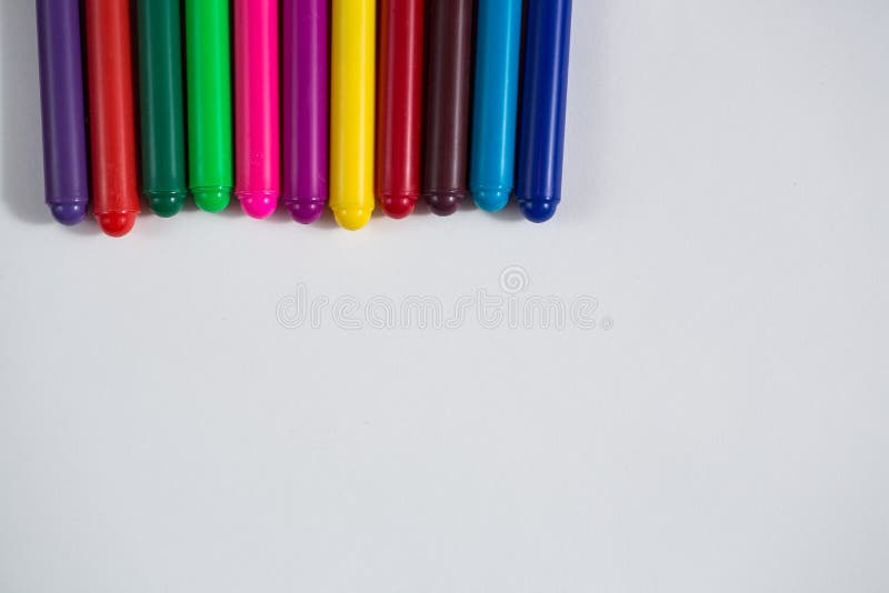 Colored Crayons and a Sheet of Paper, Notebook Concept Creativity Stock ...