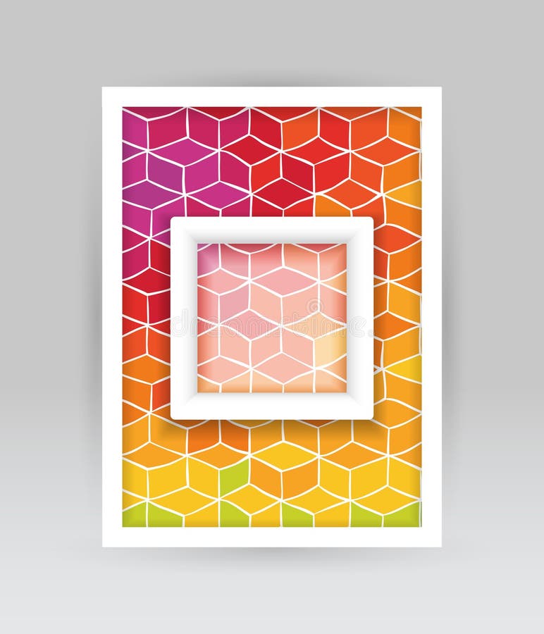 Cubes Banner Design Template Stock Vector - Illustration of glow ...