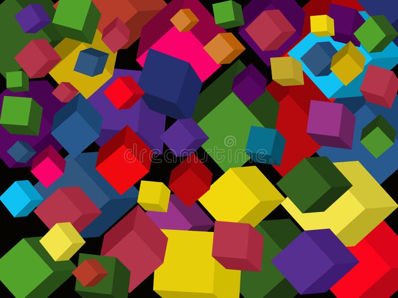 Colored cubes. vector. stock vector. Illustration of boxes - 114302294 Colored cubes. vector. stock vector. Illustration of boxes - 114302294