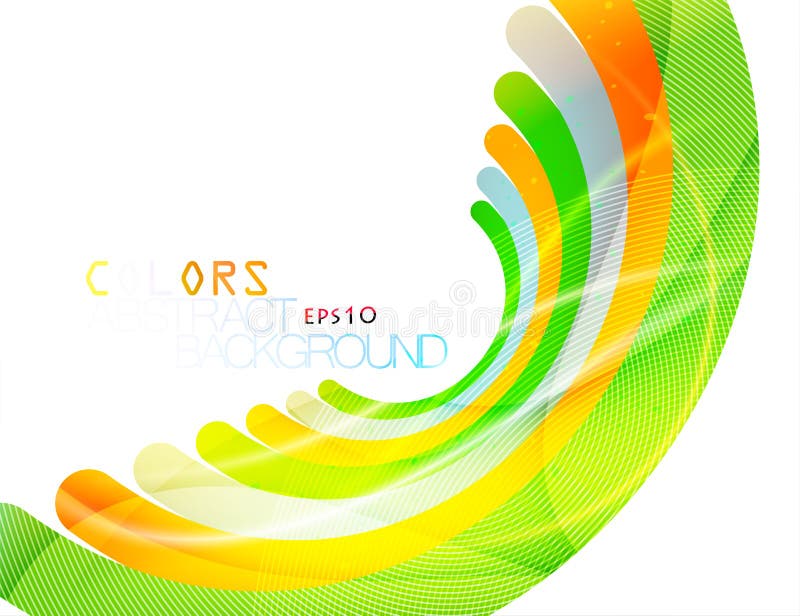 Colored curve view vector stock vector. Illustration of transparent ...