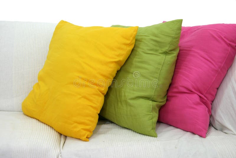 Colored Cushions stock photo. Image of synthetic, soft - 342536