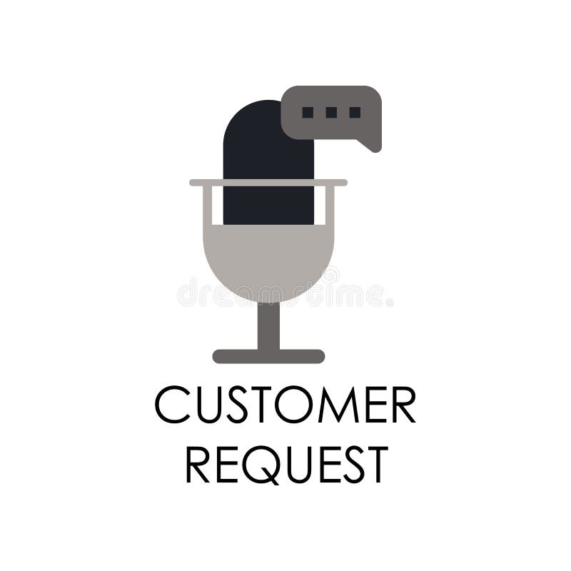 Colored Customer Request Illustration. Element of Marketing and ...