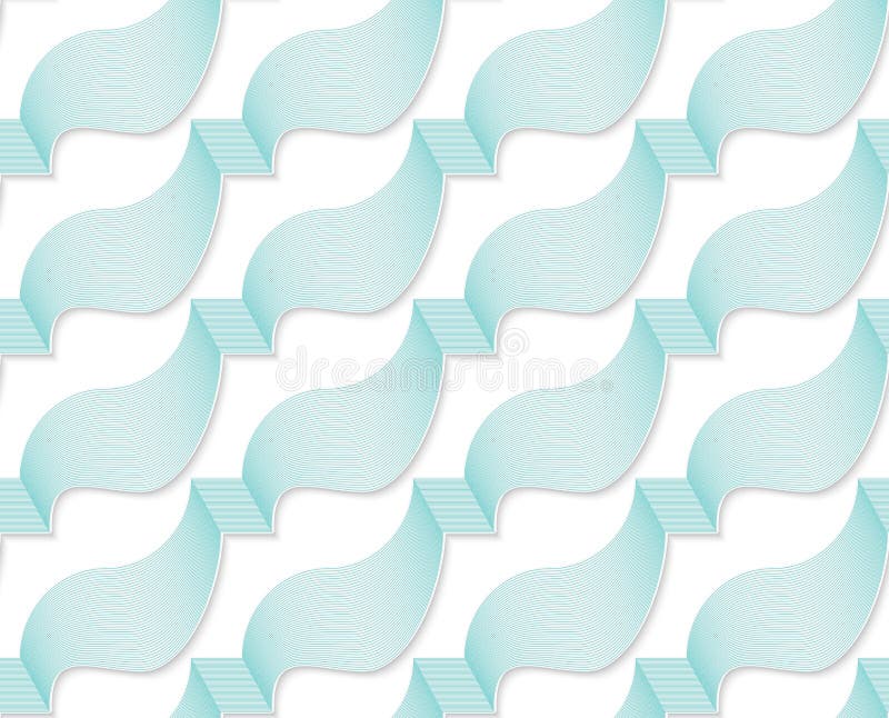 Colored 3D Blue Diagonal Striped Wavy Ribbons Stock Vector ...
