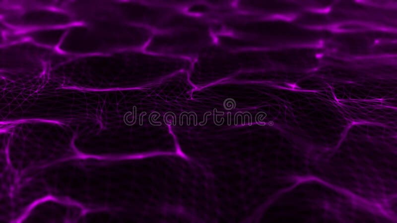 Purple Wireframe Design with Nice Reflection 3d Rendering Background ...