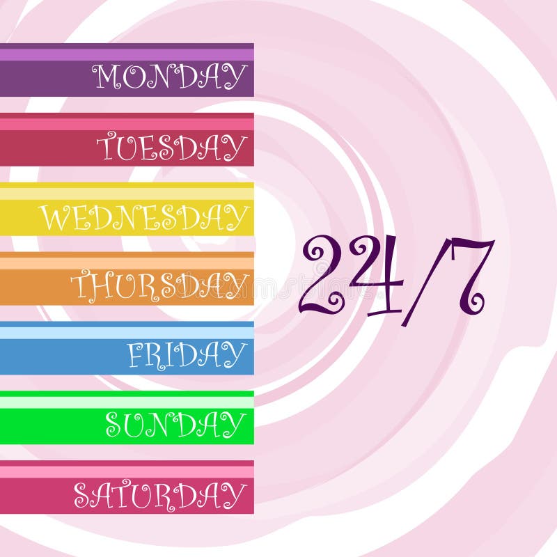 Days Week Silhouettes Stock Illustrations – 13 Days Week Silhouettes ...