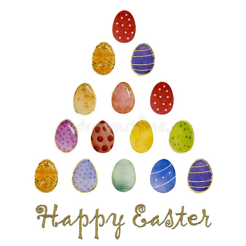 Colored and Decorated Eggs with Traditional Motifs for Easter Bring an ...