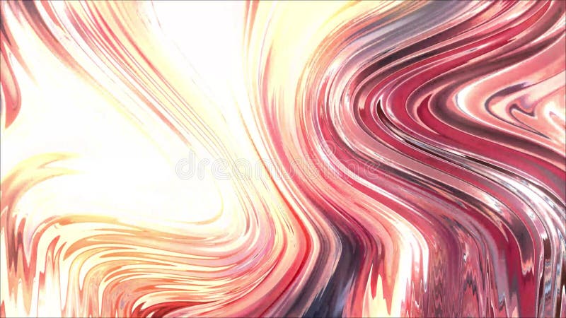 Colored Deformed Wavy Wires with Motion Glowing Elements. Depth of ...