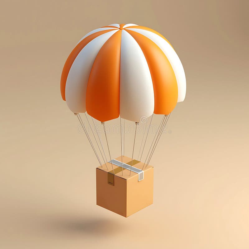 Colored Design Presenting a Package Prepared To Be Shipped . Gift Box ...