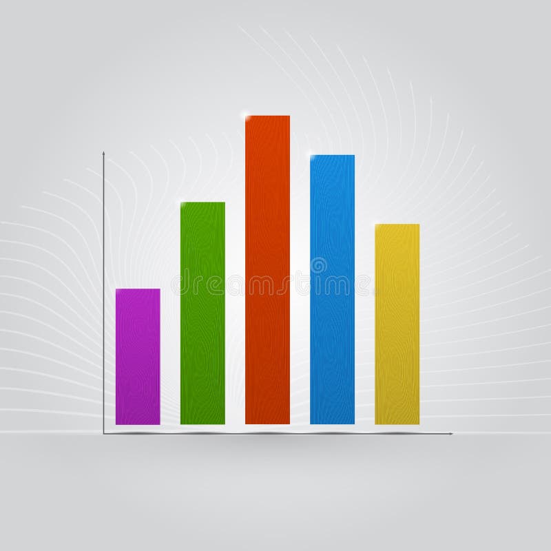 Colored diagram stock vector. Illustration of improvement - 39628934