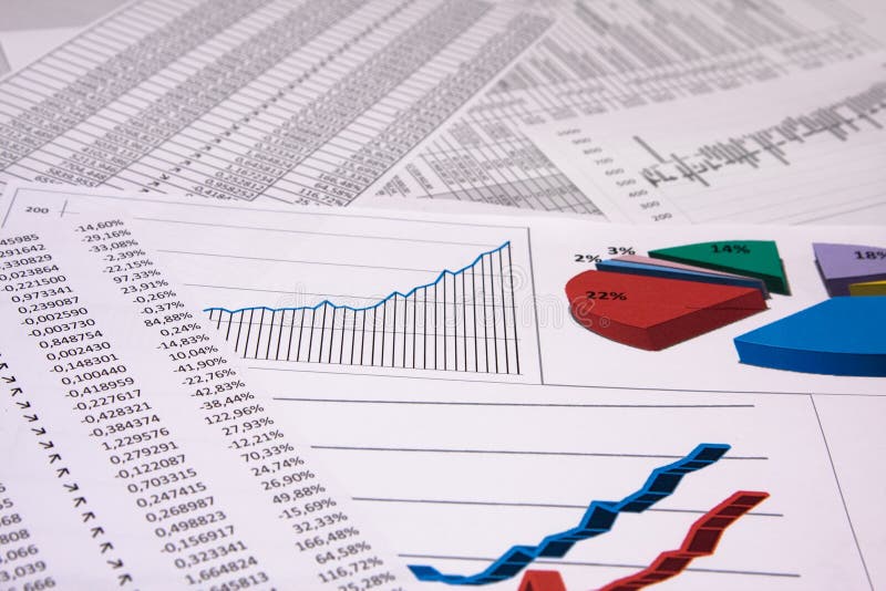 Stock Market Financial Paper Stock Image - Image of banking, finance ...