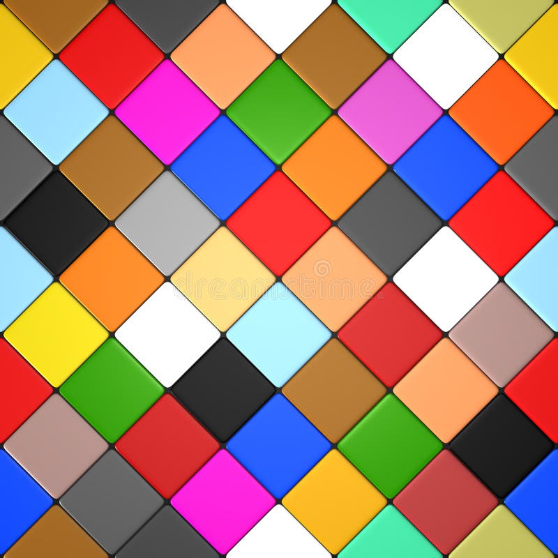 Colored diamond tiles stock illustration. Illustration of sample - 26351505