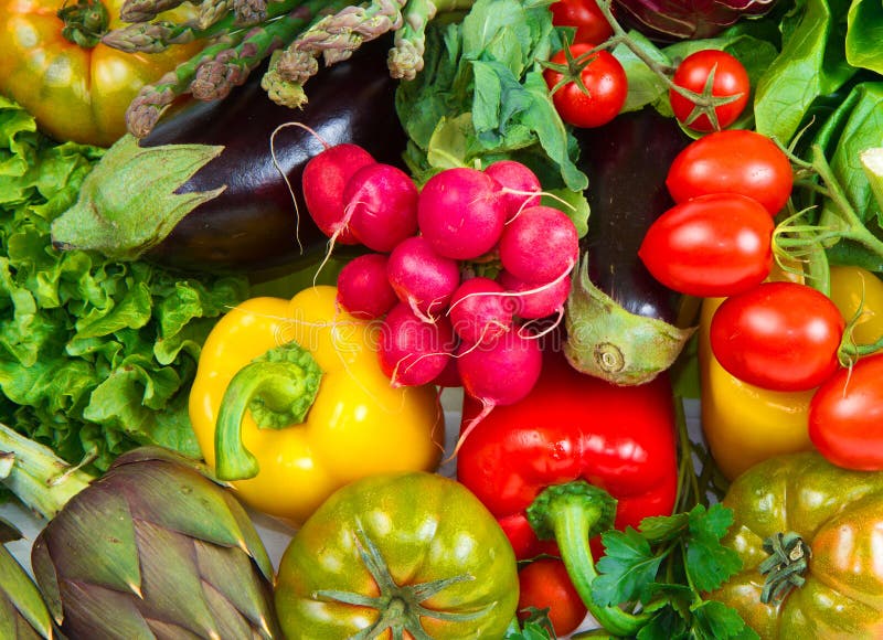 Colored and Different Type of Vegetables Stock Photo - Image of ...