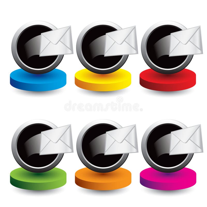 Email Icon On Green Halftone Advertisement Stock Vector - Illustration ...