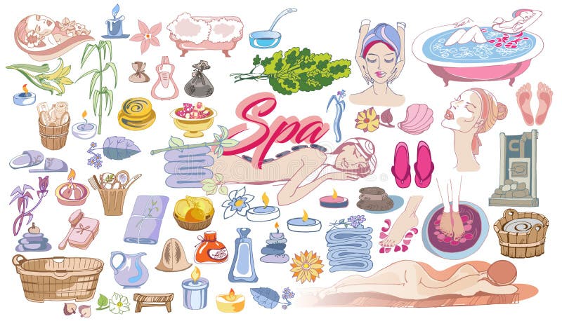 Beauty Salon Pattern stock vector. Illustration of equipment - 79815547