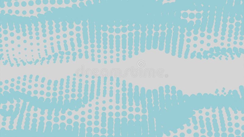 Colored Dots Move in Waves on White Background. Design. 3D Waves from ...
